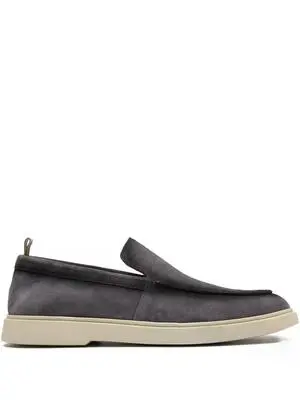 Officine Creative Bones Suede Loafers - Grey