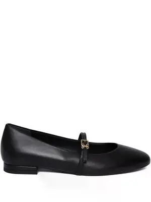 SERGIO LEVANTESI Ambra56 Strap Ballet Flats - Black