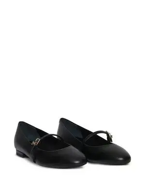 SERGIO LEVANTESI Ambra56 Strap Ballet Flats - Black
