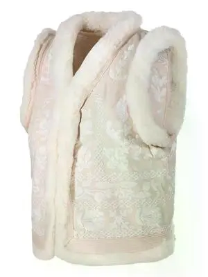 Antik Batik Embroidered Shearling Gilet