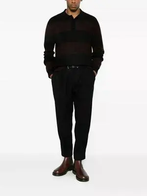 WHITE SAND Buckle Trousers