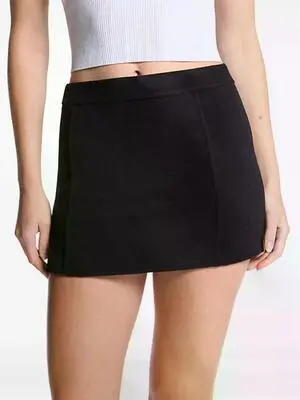 Michael Kors Panelled Wool Mini Skirt