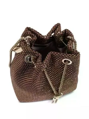 JIMMY CHOO Bon Bon Shimmering-mesh Handbag