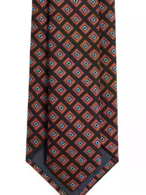 Valentino Garavani Cotton Jacquard Neck Tie - Black