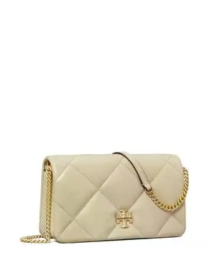 Tory Burch Kira Diamond-quilted Leather Crossbody Bag - Neutrals