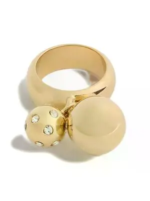 La DoubleJ Sphere Embellished Jingle Ring