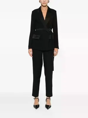 CARLA G. Notched-lapel Belted Jacket