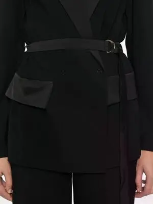 CARLA G. Notched-lapel Belted Jacket