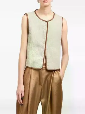 Giorgio Armani Quilted Silk Vest