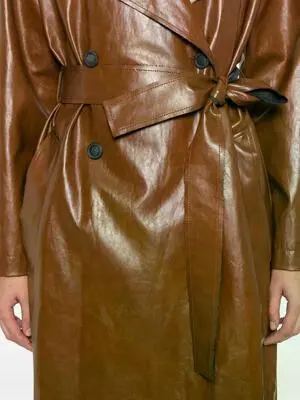 CARLA G. Belted Leather Jacket