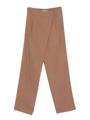 CARLA G. Wrap-design Trousers