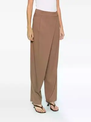 CARLA G. Wrap-design Trousers