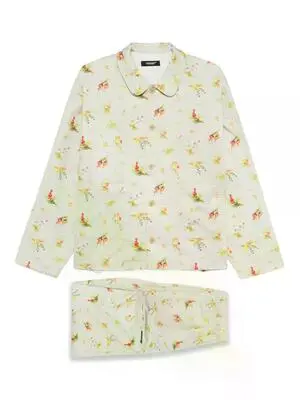 UNDERCOVERISM Floral-pattern Shirt And Trousers Set - Green