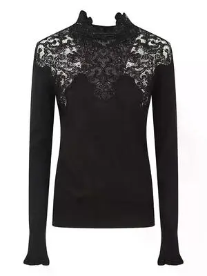 Ermanno Scervino Lace Beaded Top