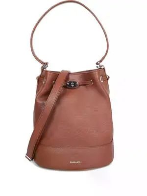 ZANELLATO Turn-lock Leather Shoulder Bag - Brown