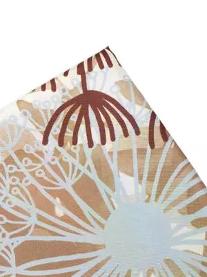 LANCEL Floral-print Scarf - Neutrals
