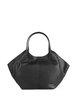 ALEXANDER SMITH Large Rachel Leather Shoulder Bag - Black