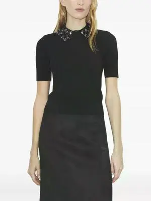 Tory Burch Embellished-collar Top
