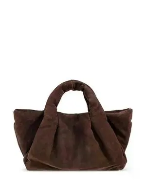 Munthe Lixia Ruched Tote Bag - Brown