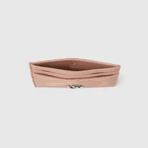 Gucci Gg Marmont Card Case Leather - Beige