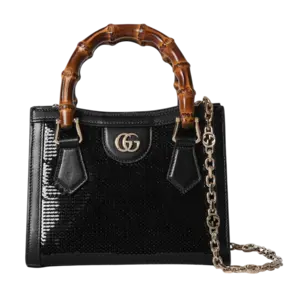 Gucci Diana Embroidered Small Tote