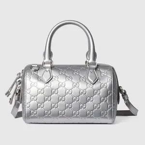 Gucci Silver Tone Cross Body Bags