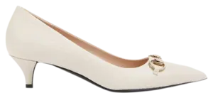 GUCCI GG Leather Pump With Horsebit