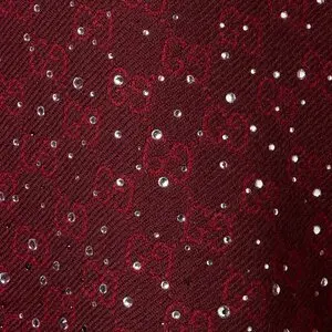 Gucci Gg Wool Cape With Crystals