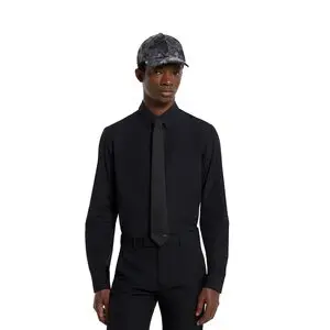 Gucci Horsebit Silk Jacquard Neck Tie - Black
