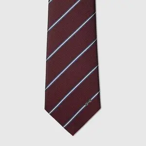 Gucci Silk Jacquard Neck Tie - Red