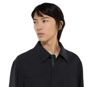Gucci Wool Jacket With Selvedge Detail - Grey
