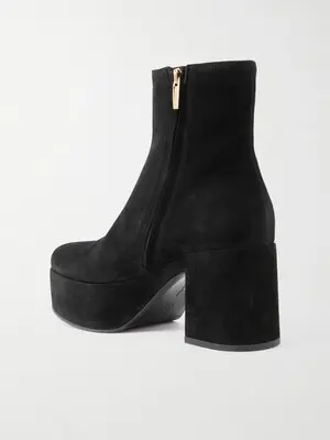 GIANVITO ROSSI Sally 75 Suede Ankle Boots