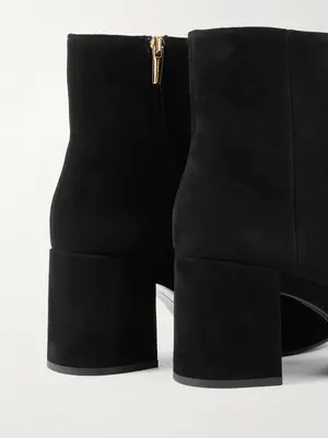 GIANVITO ROSSI Sally 75 Suede Ankle Boots