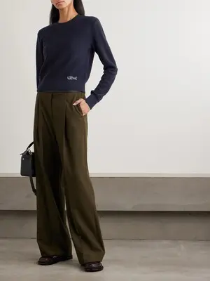 Loewe Embroidered Wool Sweater