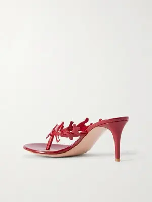 GIANVITO ROSSI 70 Patent-leather Sandals - Red