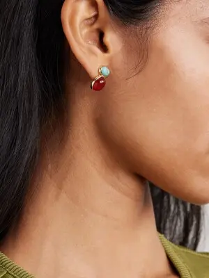 ROXANNE ASSOULIN Gold-tone Multi-stone Earrings
