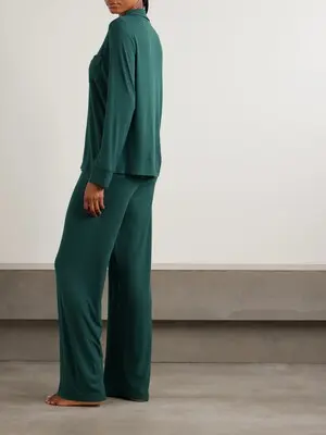 SKIMS Soft Lounge Rib Sleep Set - Green