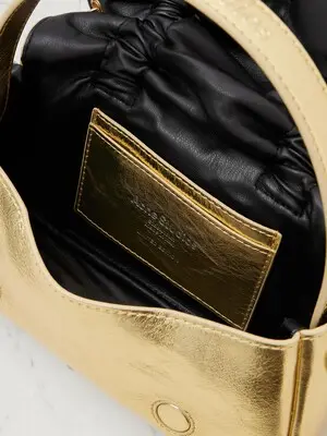 Acne Studios Micro Metallic Crinkled-leather Tote