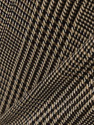Veronica Beard Prince Of Wales Stretch-lyocell Top - Brown