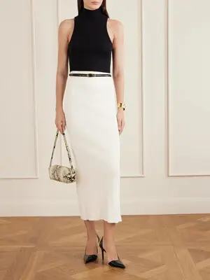 Wardrobe.NYC Woven Midi Skirt