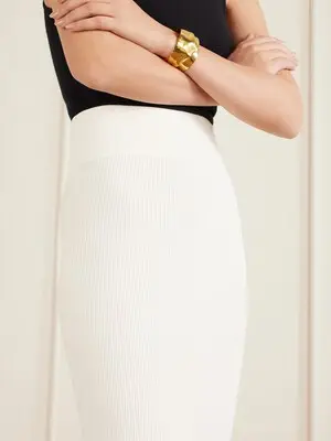 Wardrobe.NYC Woven Midi Skirt