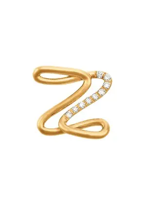 Charlotte Chesnais Alphajoaillerie 18kt Diamond Necklace - Gold