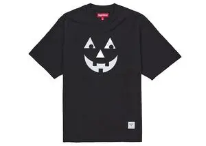 Supreme Pumpkin Short Sleeve Top - Black