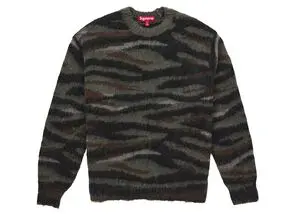 Supreme Brushed Mohair Sweater - Tiger Camo