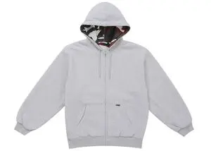 Supreme Reversible Zip Up Hooded Sweatshirt