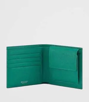 BVLGARI Leather Compact Wallet