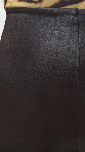 Commando Faux Leather Wide-leg Pant - Espresso