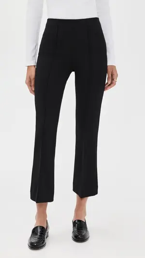 Rag & Bone Irina Ponte Kick Flare Trousers - Black