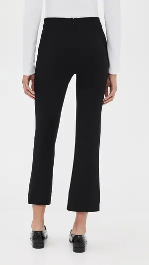Rag & Bone Irina Ponte Kick Flare Trousers - Black