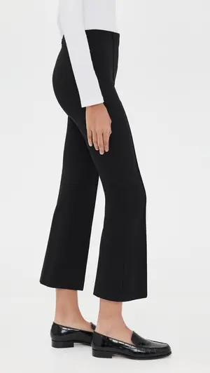Rag & Bone Irina Ponte Kick Flare Trousers - Black